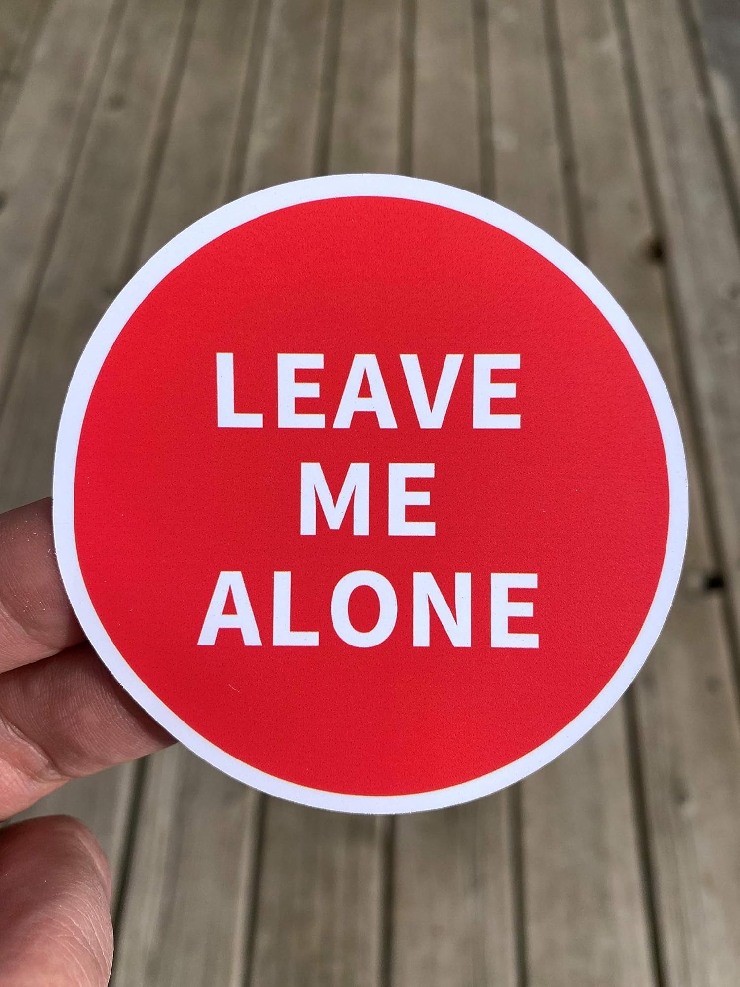 Stickly Leave Me Alone Sticker, Laptop Sticker, Water Bottle Sticker ...