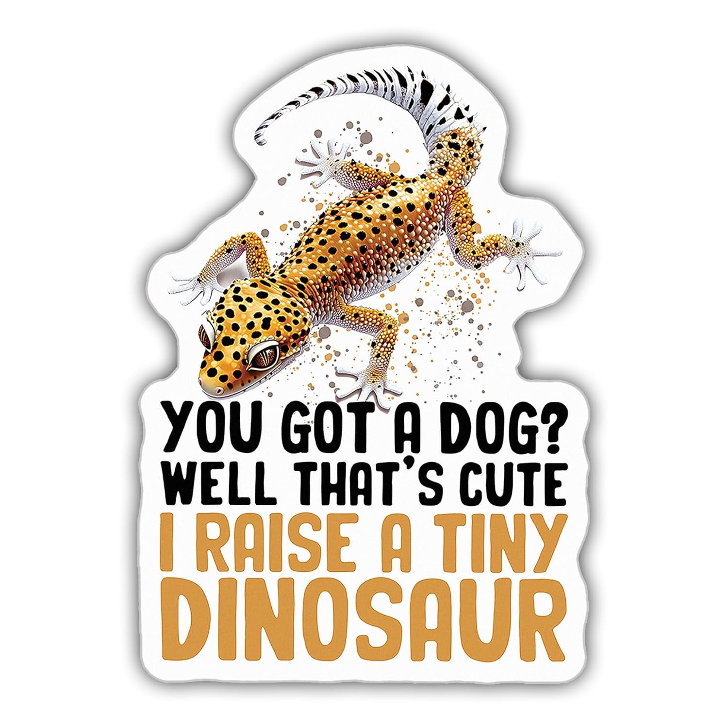 Stickly Leopard Gecko Sticker Leopard Gecko Lover Decal Cute Animal You ...