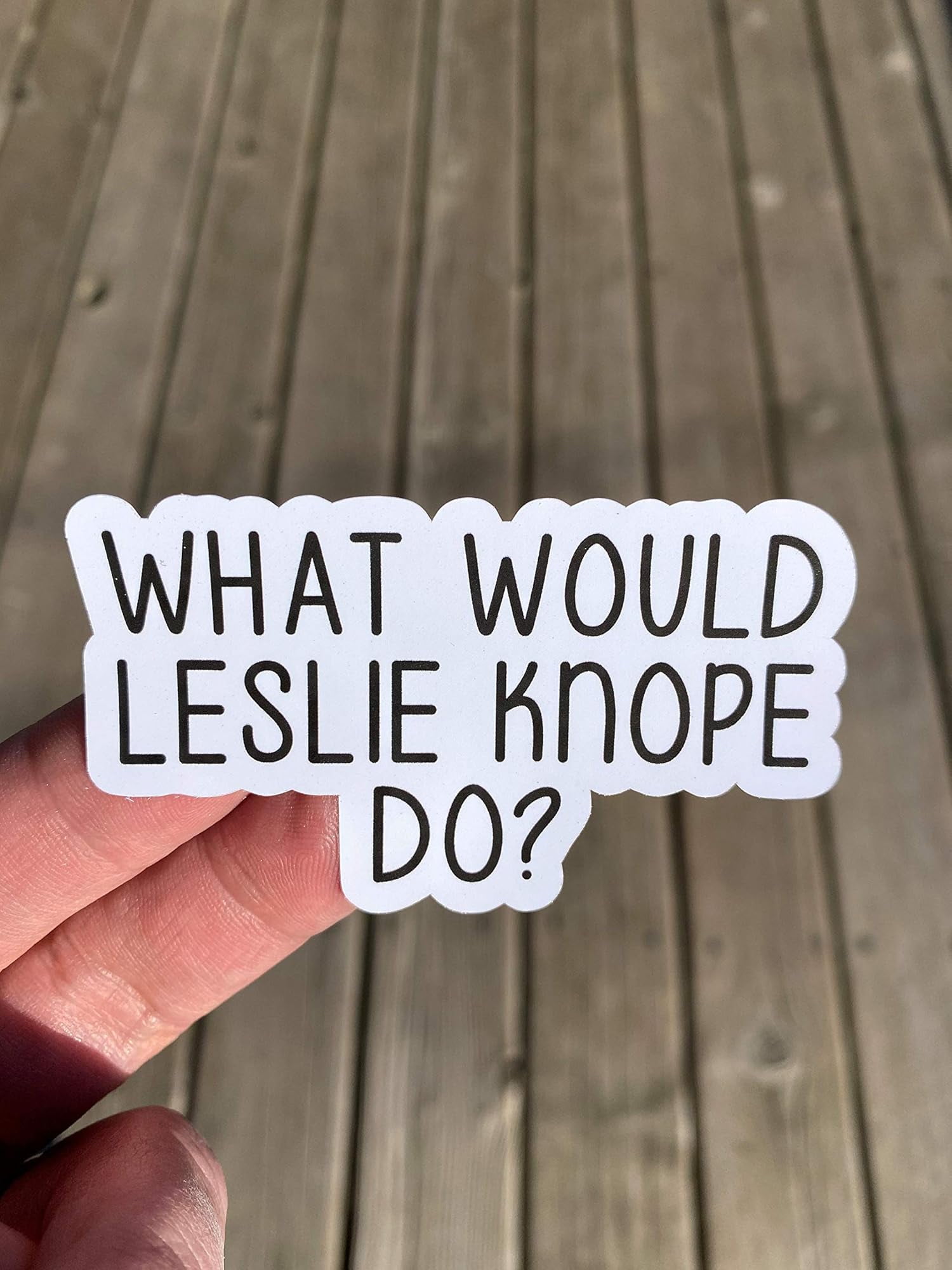Stickly What Would Leslie Knope Do Sticker, Laptop Sticker, Water ...