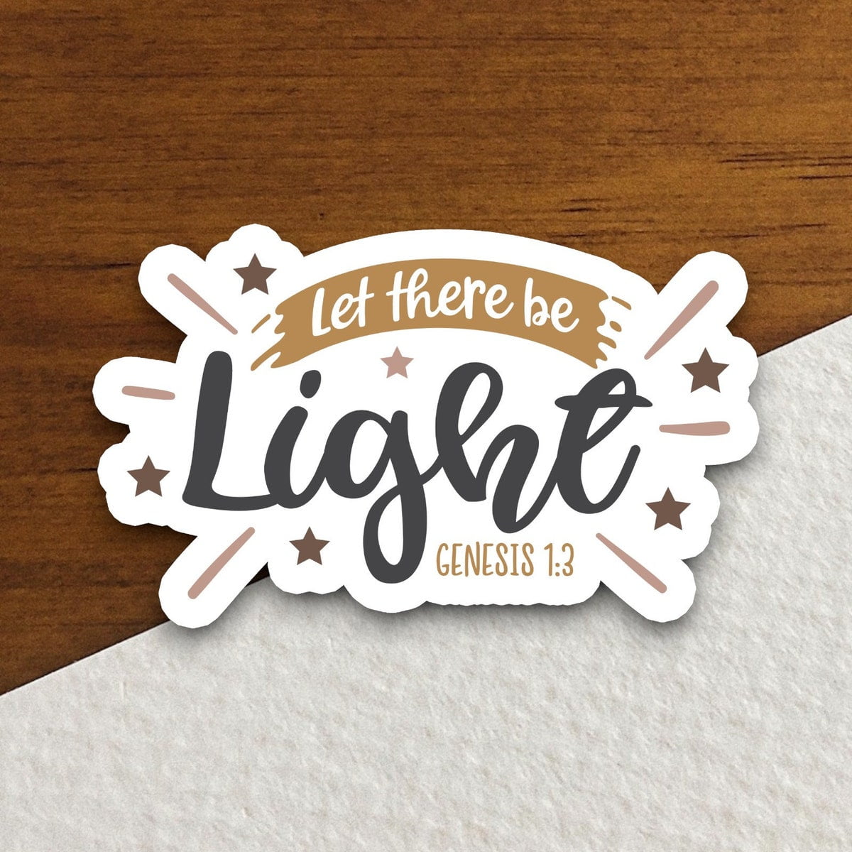 Stickly Let There Be Light Sticker, Religious Sticker, Faith Sticker ...