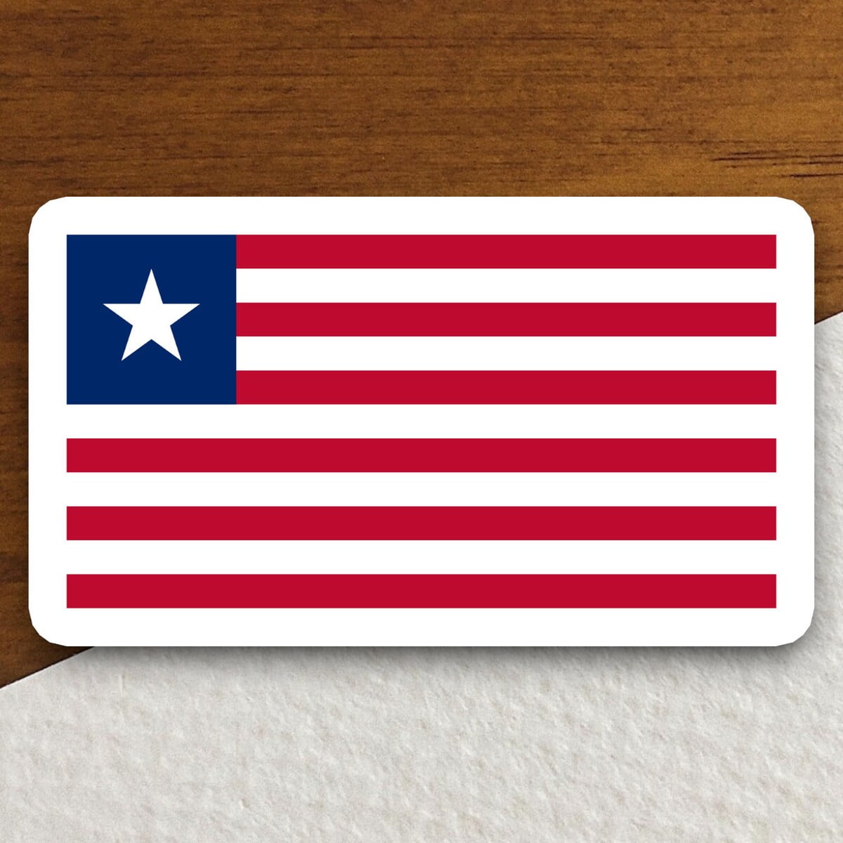 Stickly Liberia Country Flag Sticker, International Country Sticker ...