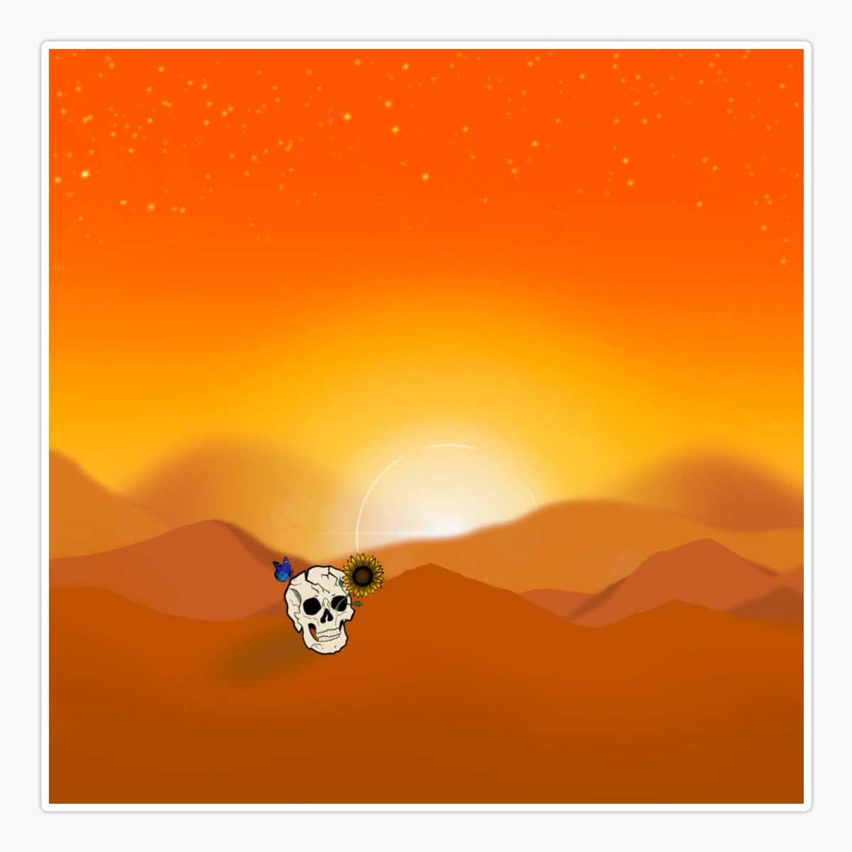 Stickly Life After Death Sticker, Phone Decal Water Bottle Stickers Car ...