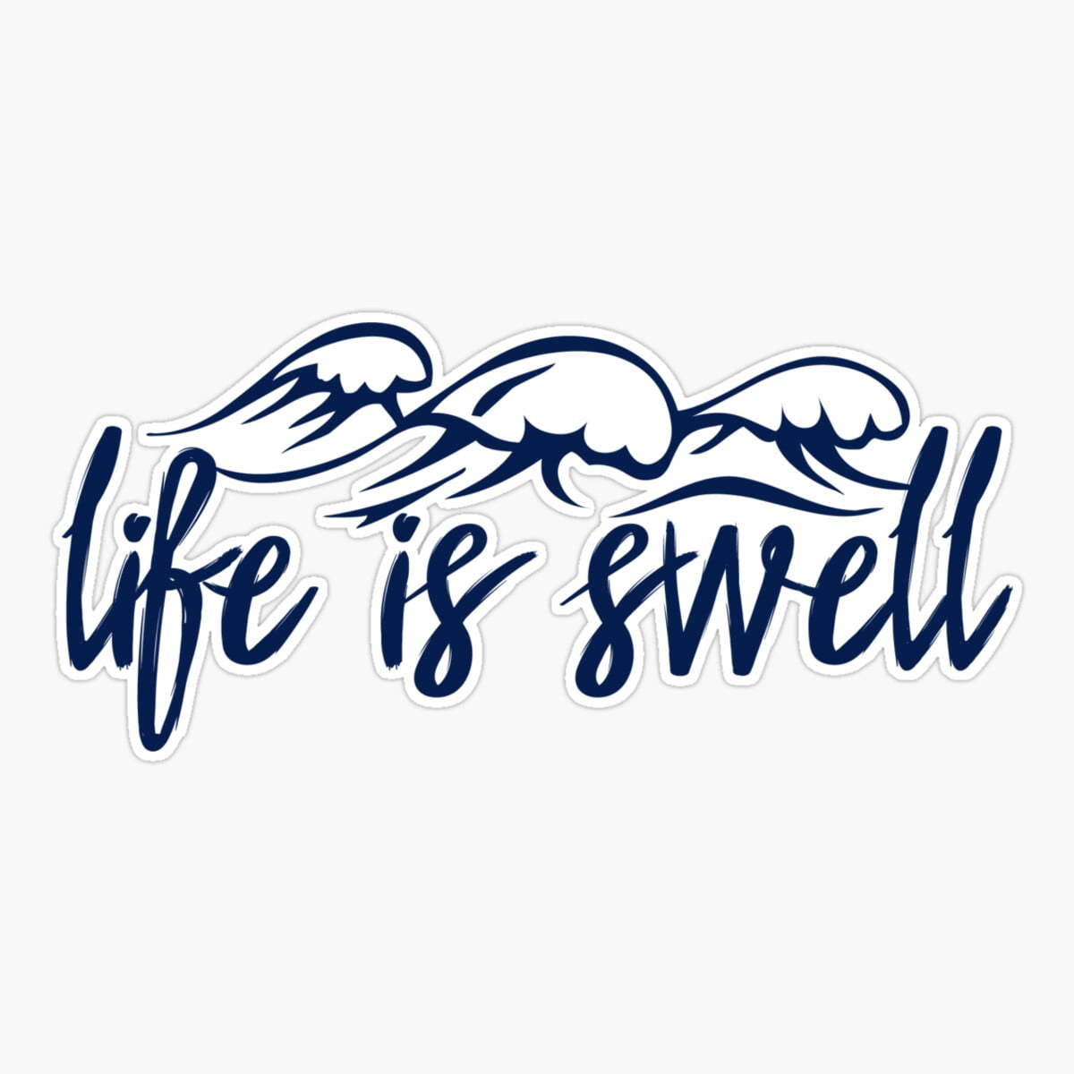 Stickly Life Is Swell Sticker, Phone Decal Water Bottle Stickers Car ...