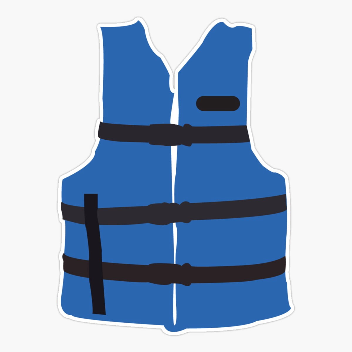 Stickly Life Jacket-Blue Sticker, Phone Decal Water Bottle Stickers Car ...
