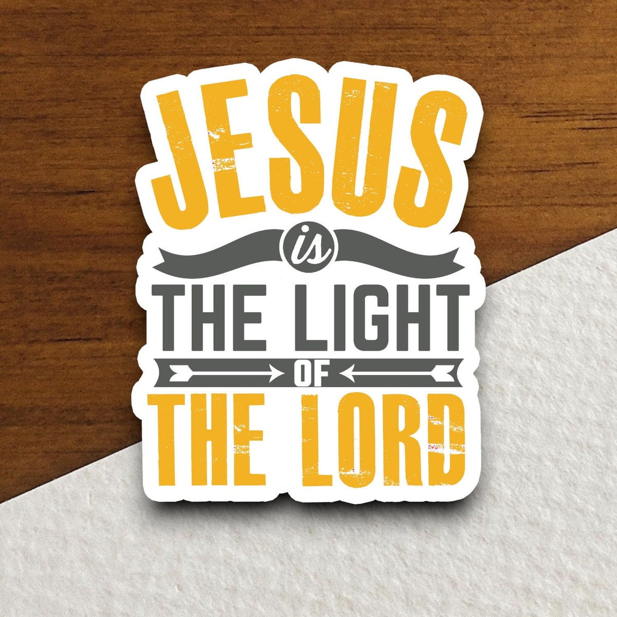 Stickly Is The Light Of The Lord Sticker, Religious Sticker, Faith ...