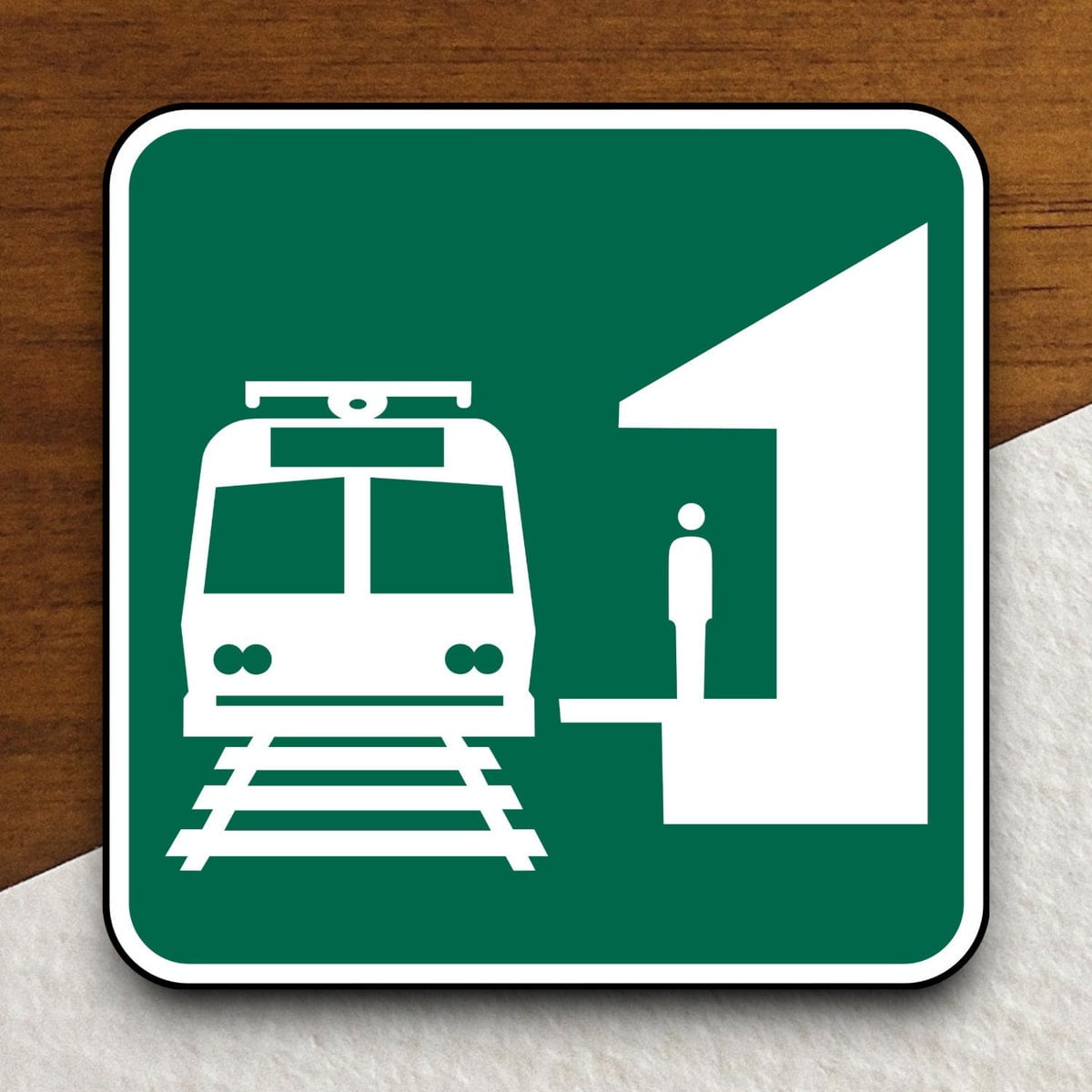 Stickly Light Rail Station Road Sign Stickers, Traffic Sticker, Road ...