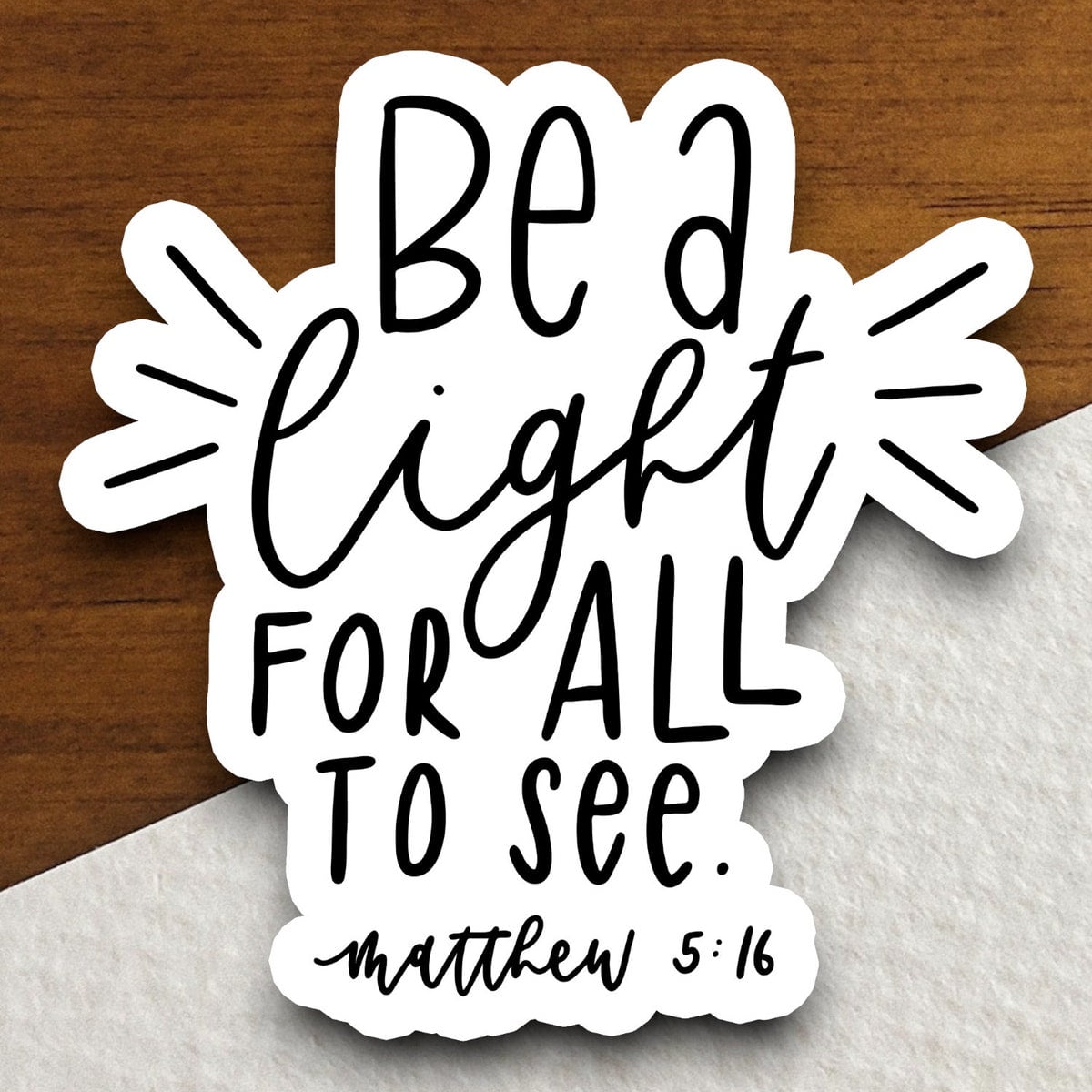 Stickly Be A Light For All To See Sticker, Religious Sticker, Light ...
