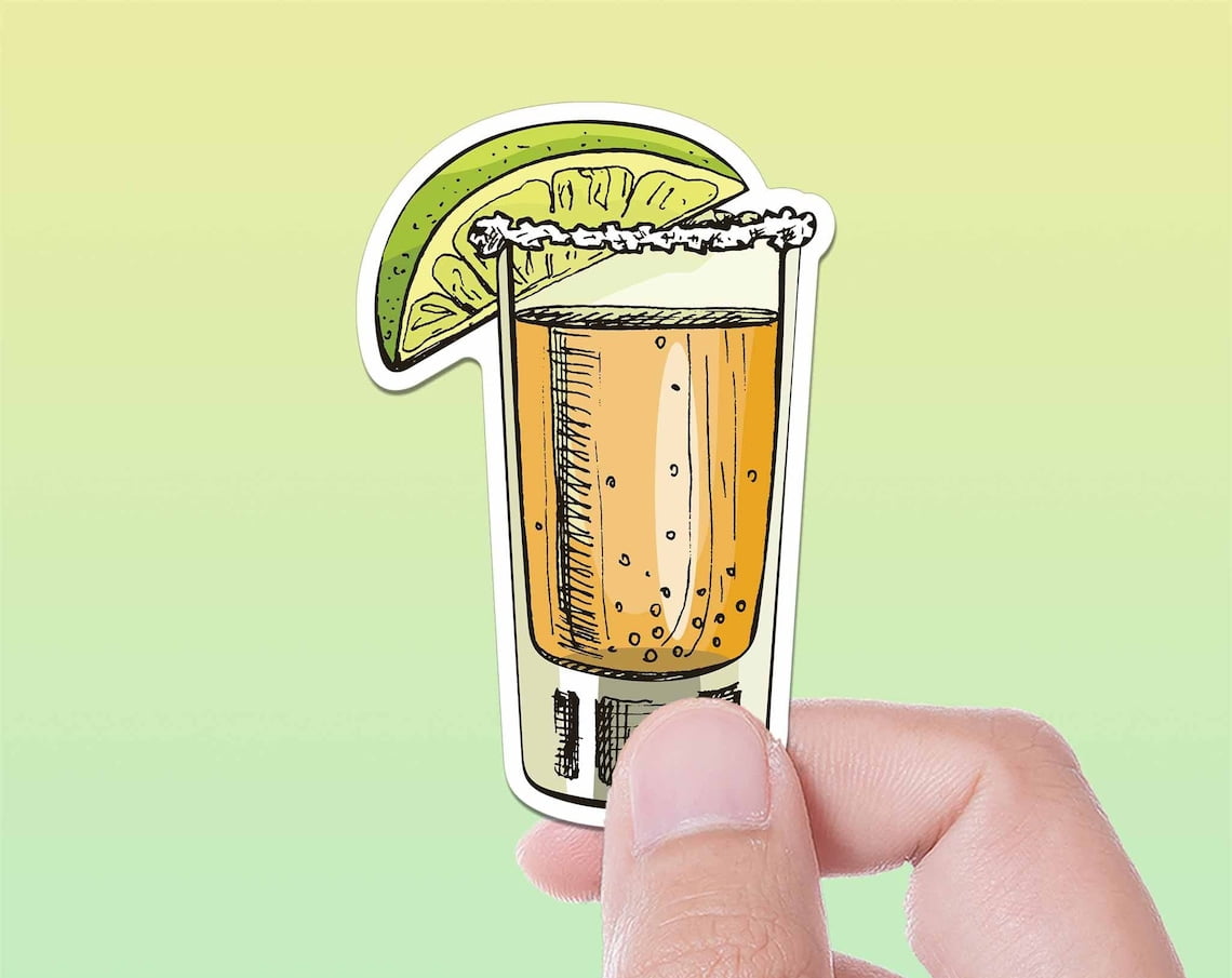 Stickly Lime & Tequila Er - Tequila Shot Glass Er, Happy Hour Alcohol ...