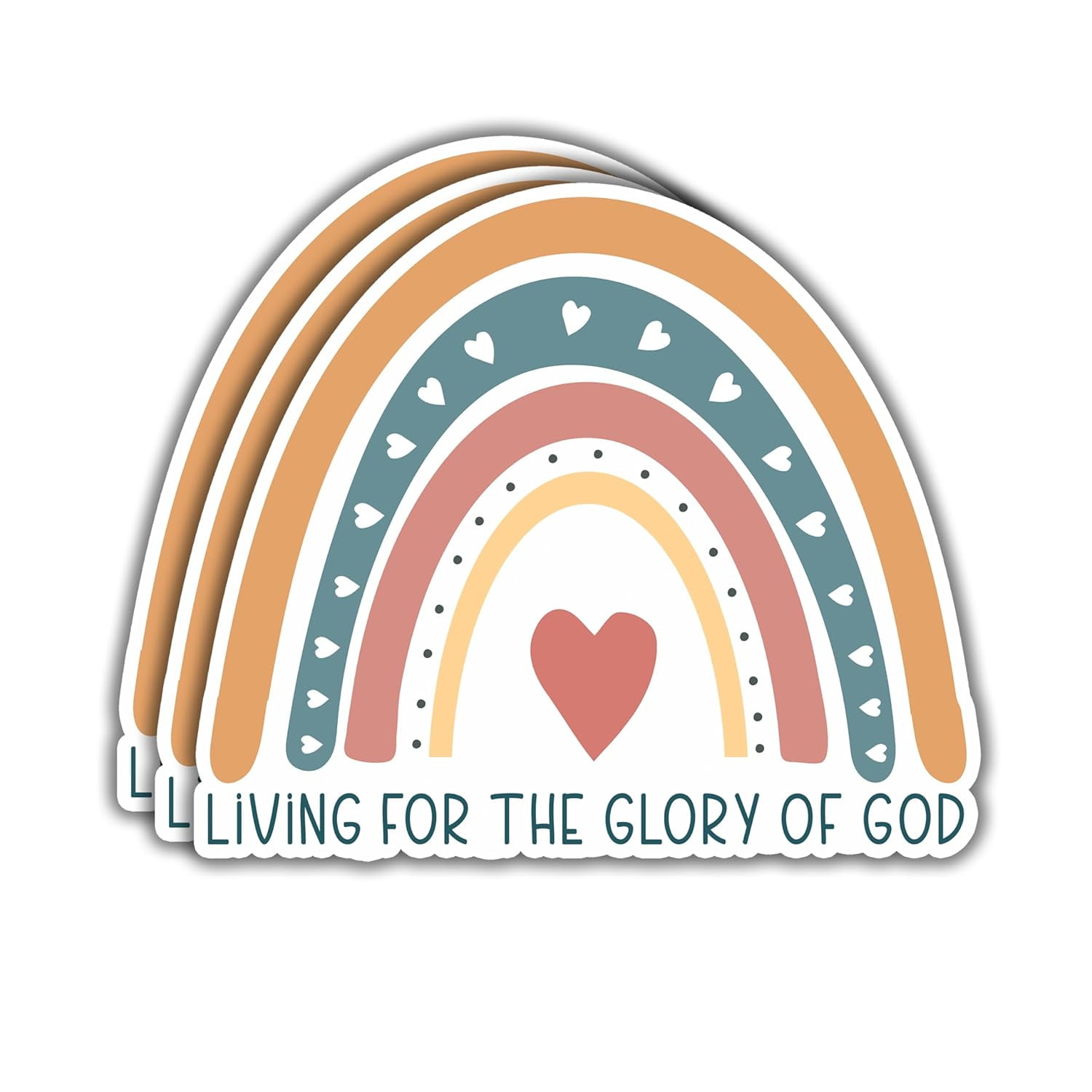 Stickly Living for The Glory oGod Vinyl Decal Inspirational Bible Verse ...