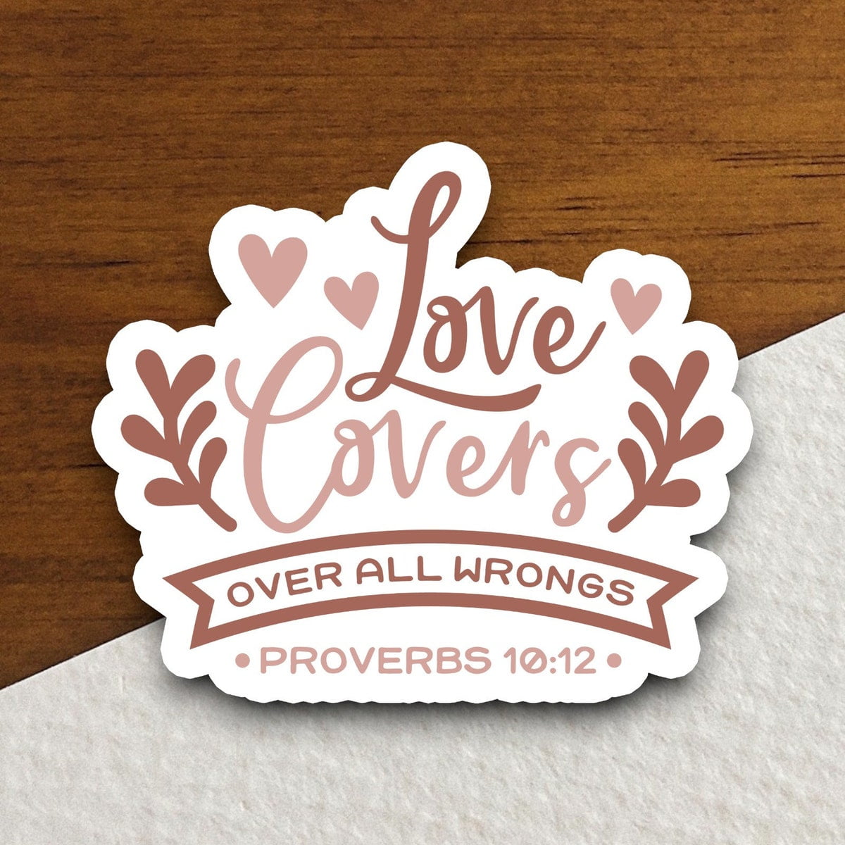 Stickly Love Covers All Wrongs Sticker, Religious Sticker, Faith ...