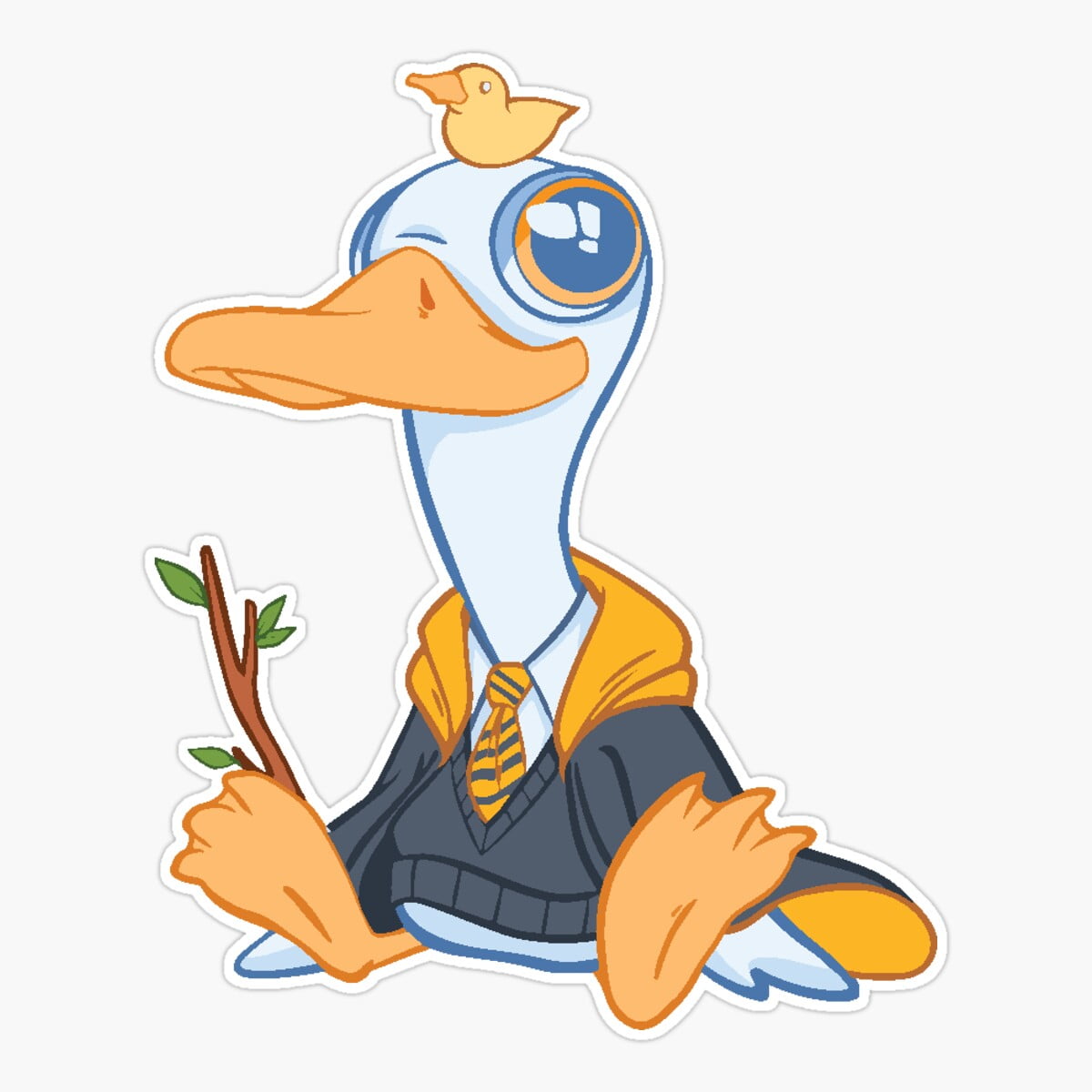 Stickly Loyal Wizard Goose Sticker, Phone Decal Water Bottle Stickers ...