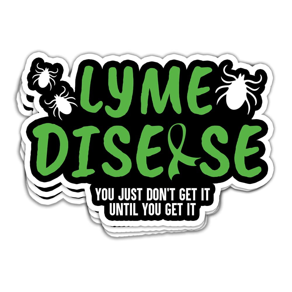 Stickly Lyme Disease Awareness Sticker Funny Infectious Awareness ...