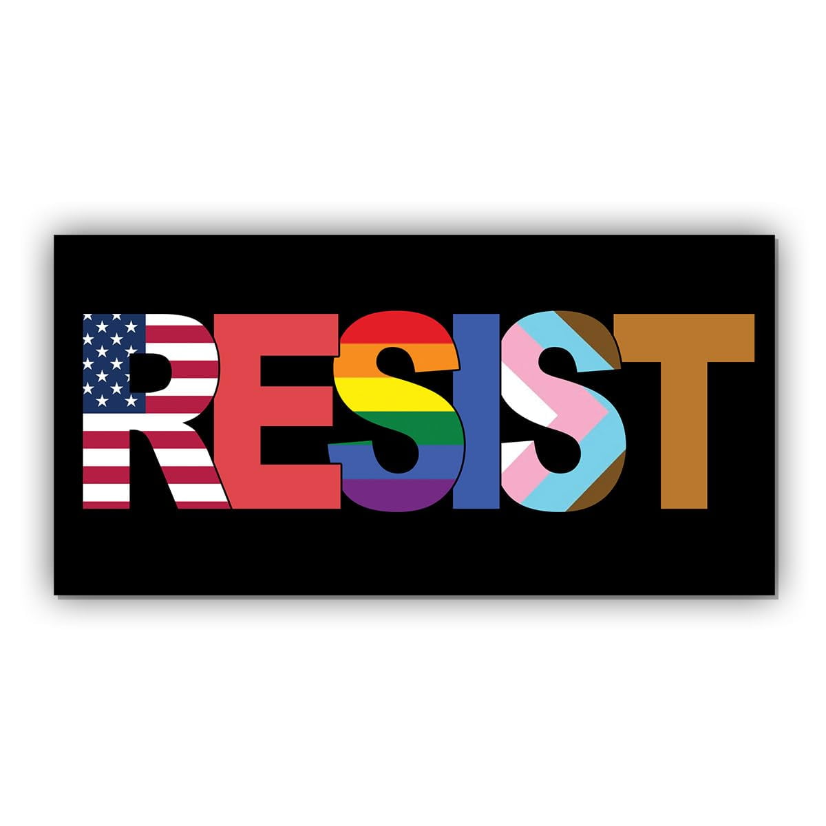 Stickly Magnetic Sticker Resist Magnet LGBTQ Rights Trans Equality ...