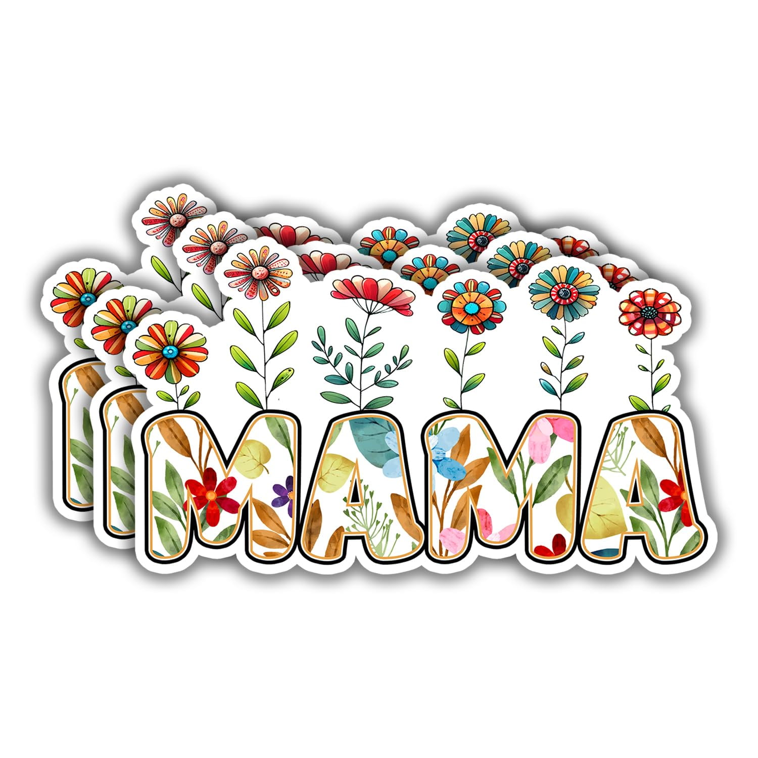 Stickly Mama Floral Sticker for Tumbler Kindles Laptops Phone Tumbler ...