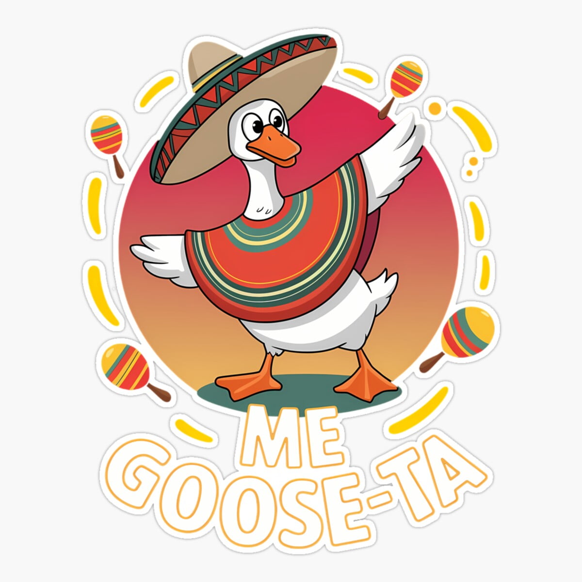 Stickly Me Goose Ta Sticker, Phone Decal Water Bottle Stickers Car ...