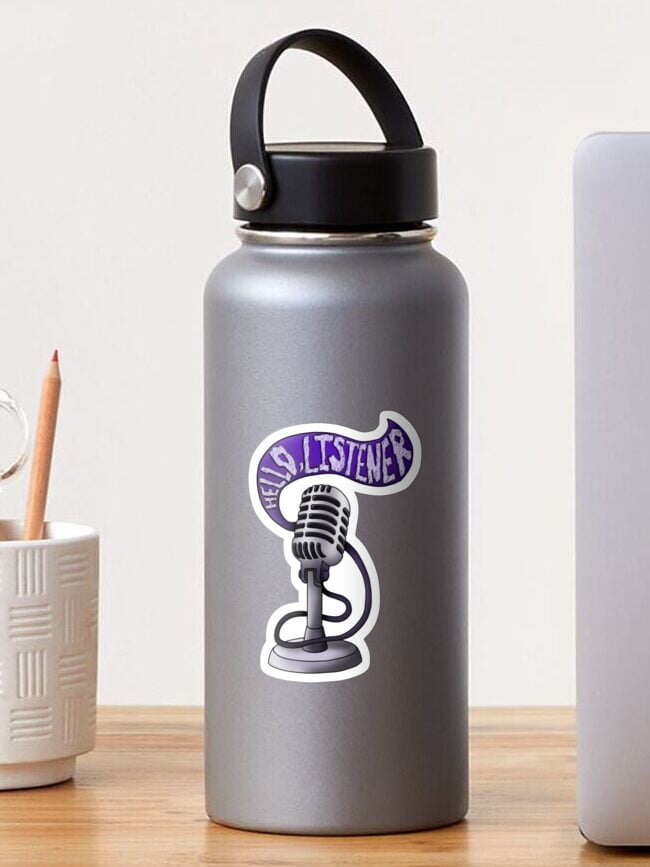 Stickly Microphone Static Sticker, Phone Decal Water Bottle Stickers ...