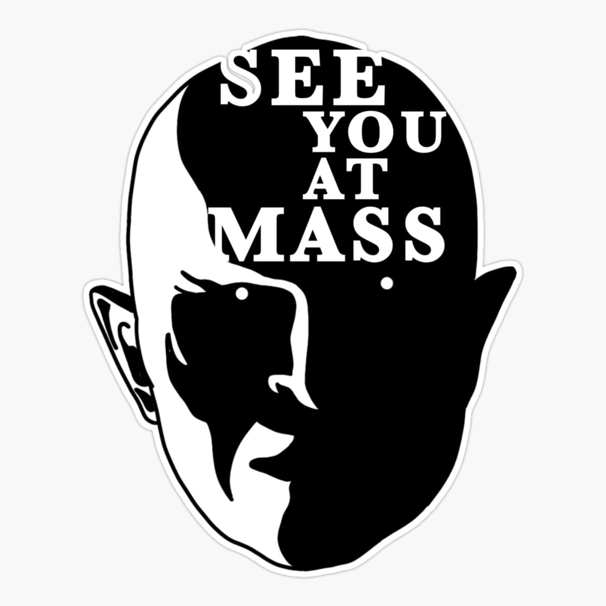 Stickly Midnight Mass Angel Sticker, Phone Decal Water Bottle Stickers ...