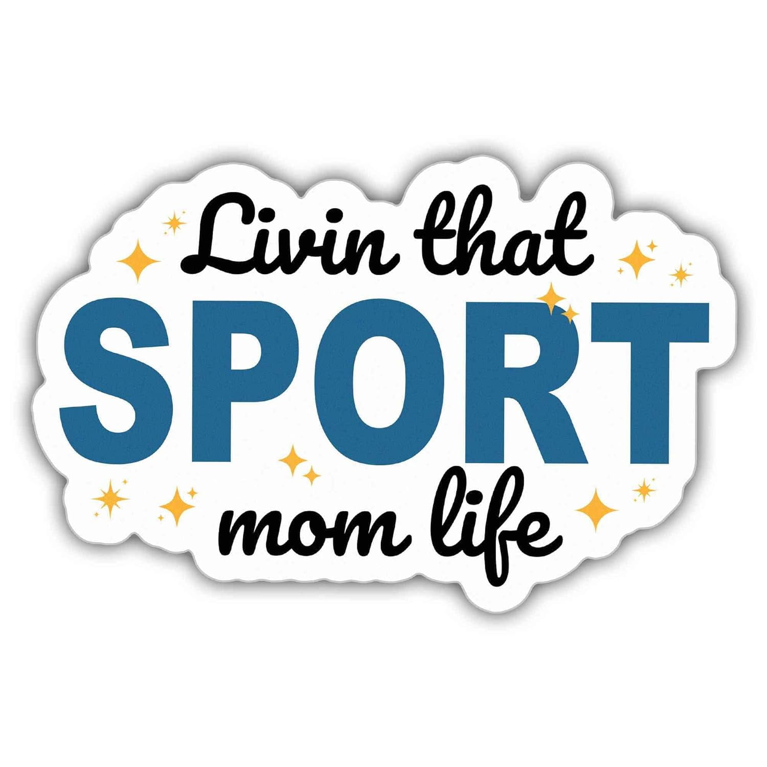 Stickly Mom Stickers Gift for Mother Decals Livin That Sports Mom Life ...