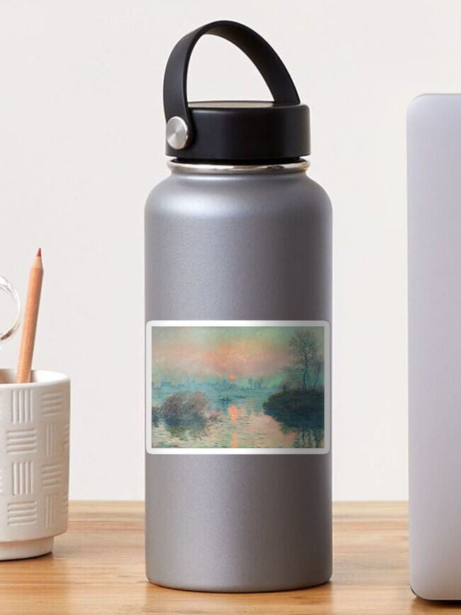 Stickly Monet Sunset Sunset French Impressionist Painting Sticker ...