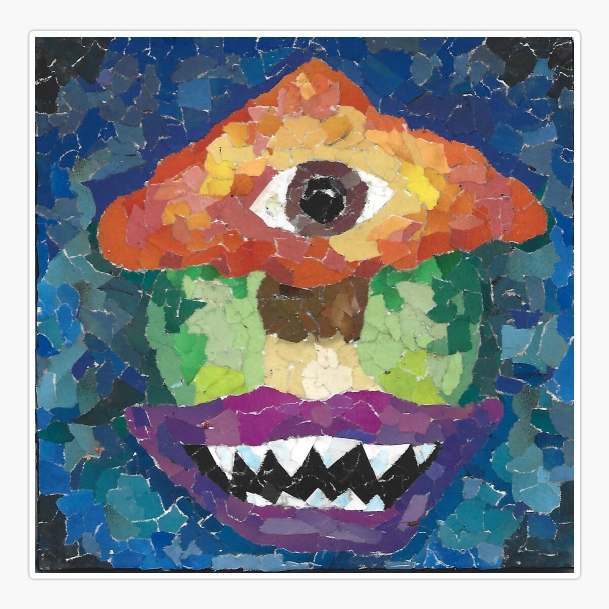 Stickly Monster Shroom Sticker, Phone Decal Water Bottle Stickers Car ...