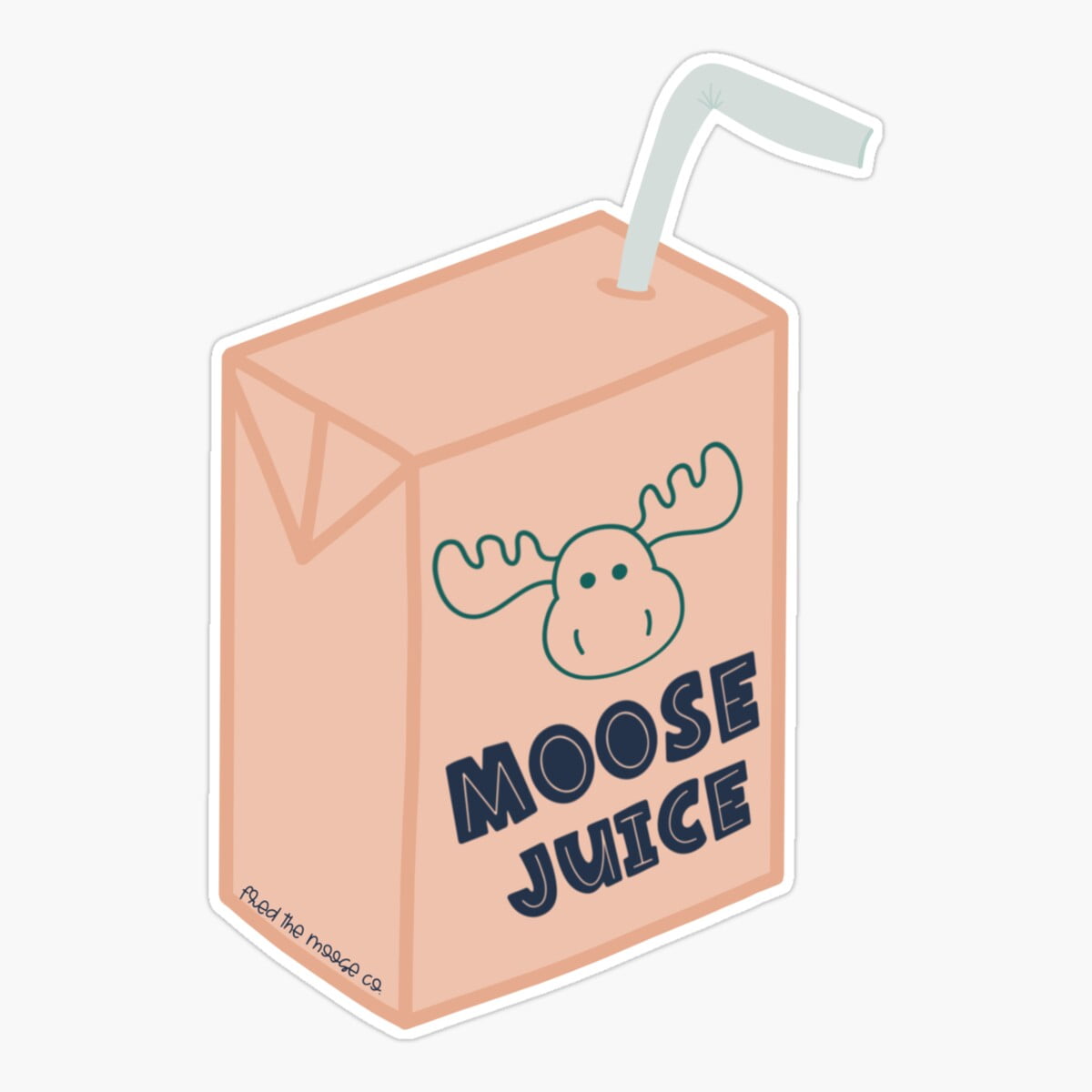 Stickly Moose Juice Camp Song Sticker, Phone Decal Water Bottle ...