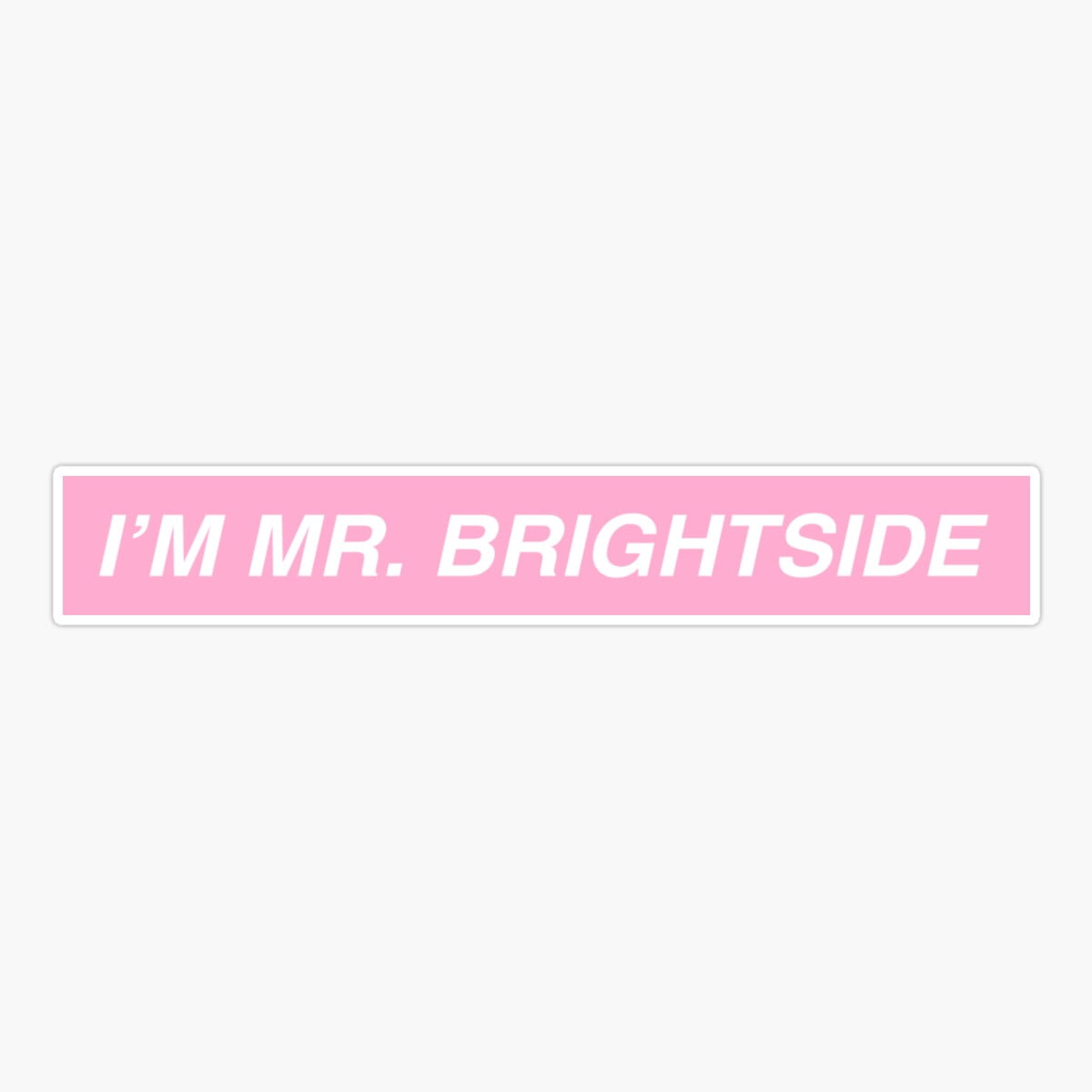 Stickly Mr Brightside Sticker, Phone Decal Water Bottle Stickers Car ...