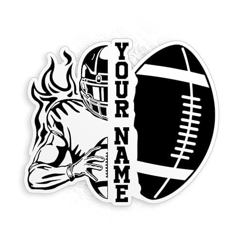 Stickly Name Football Sticker Name Player Number Lover Sport Rugby Die ...