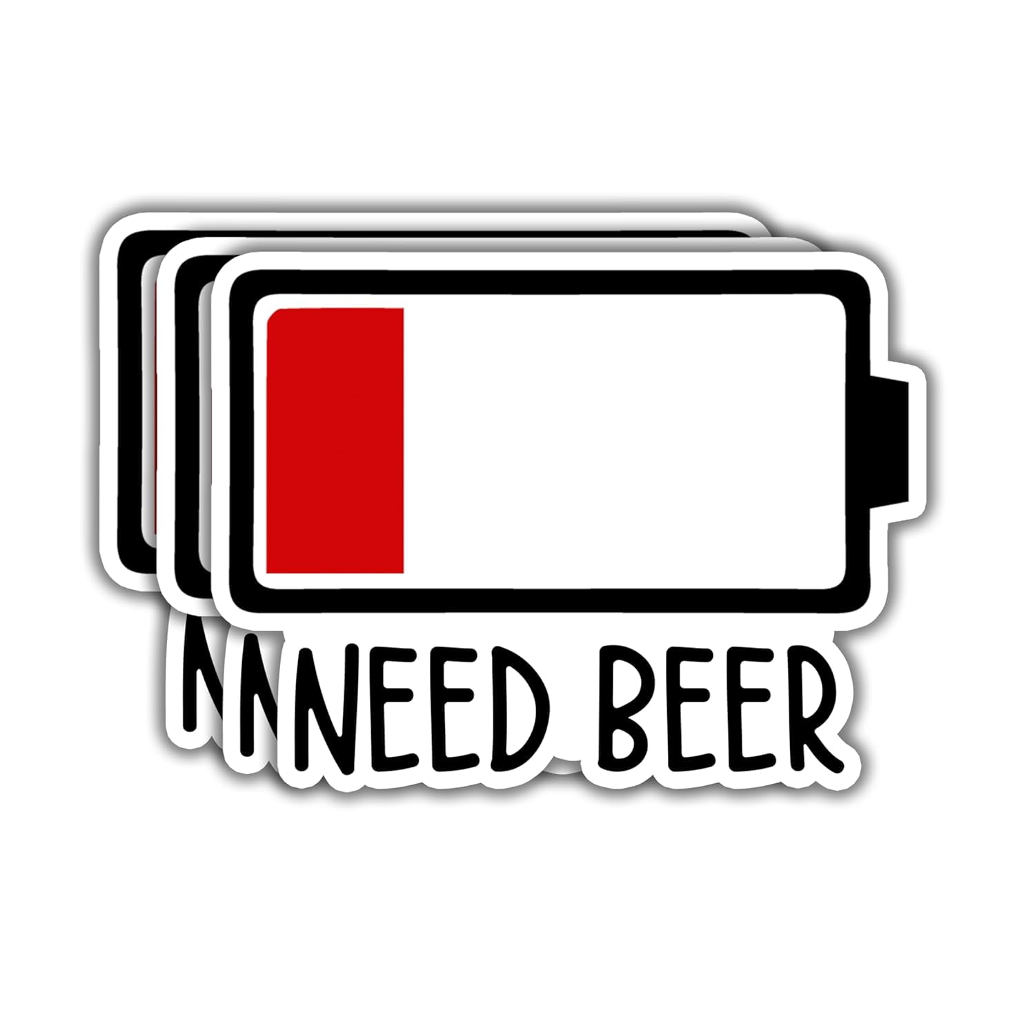 Stickly Need Beer Sticker Funny Sarcastic Beer Lovers Dad Fathers Day ...