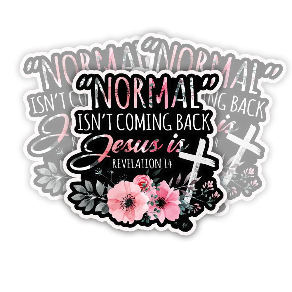 Stickly Normal Isn't Coming Back is Sticker Christian Cross Sticker ...