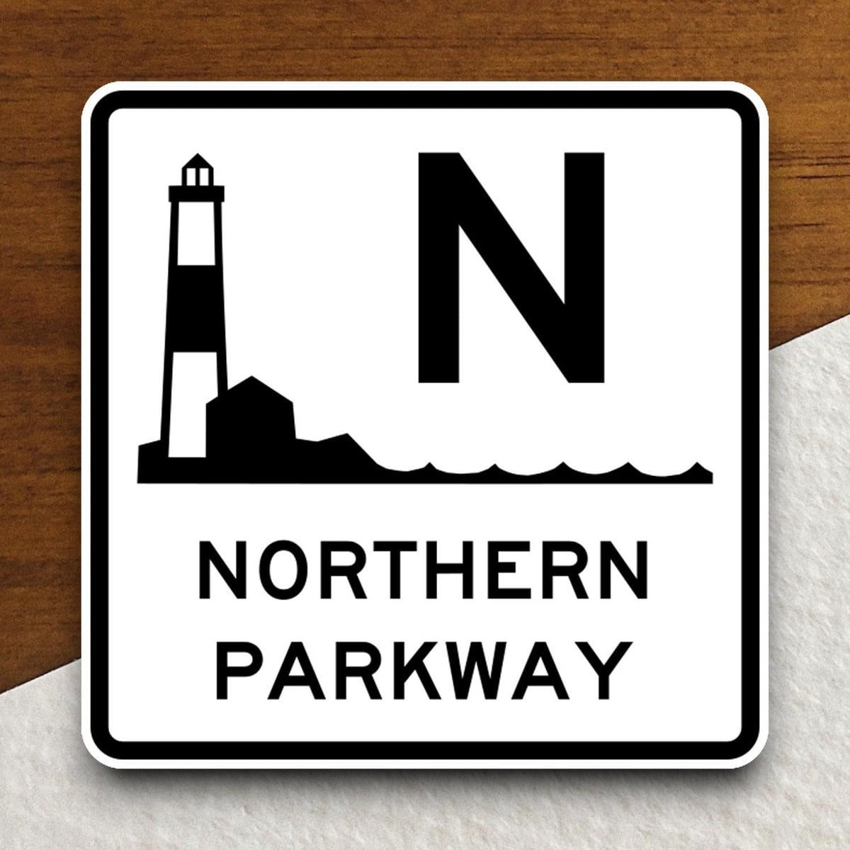 Stickly Northern Parkway Road Sign Stickers, Traffic Sticker, Road Sign ...