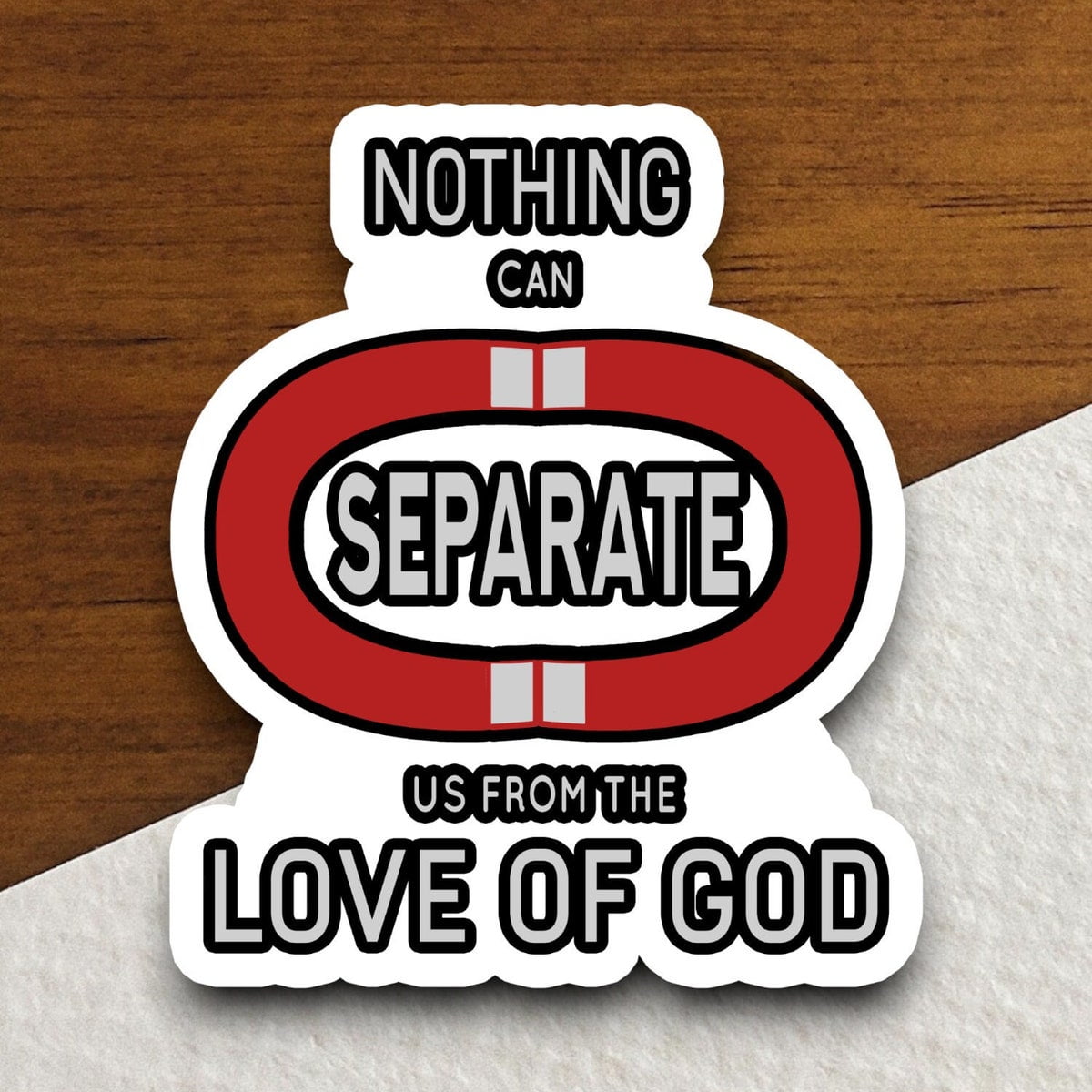 Stickly Nothing Can Separate Us From The Love Sticker, Religious ...