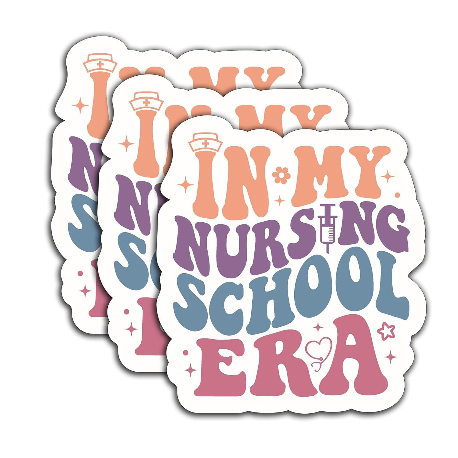Stickly in My Nursing School Era Sticker Funny Nurse Stickers Nursing ...