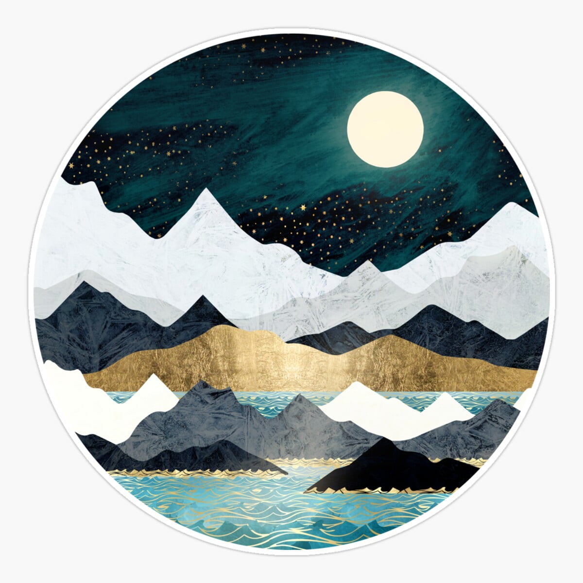 Stickly Ocean Stars Sticker, Phone Decal Water Bottle Stickers Car ...