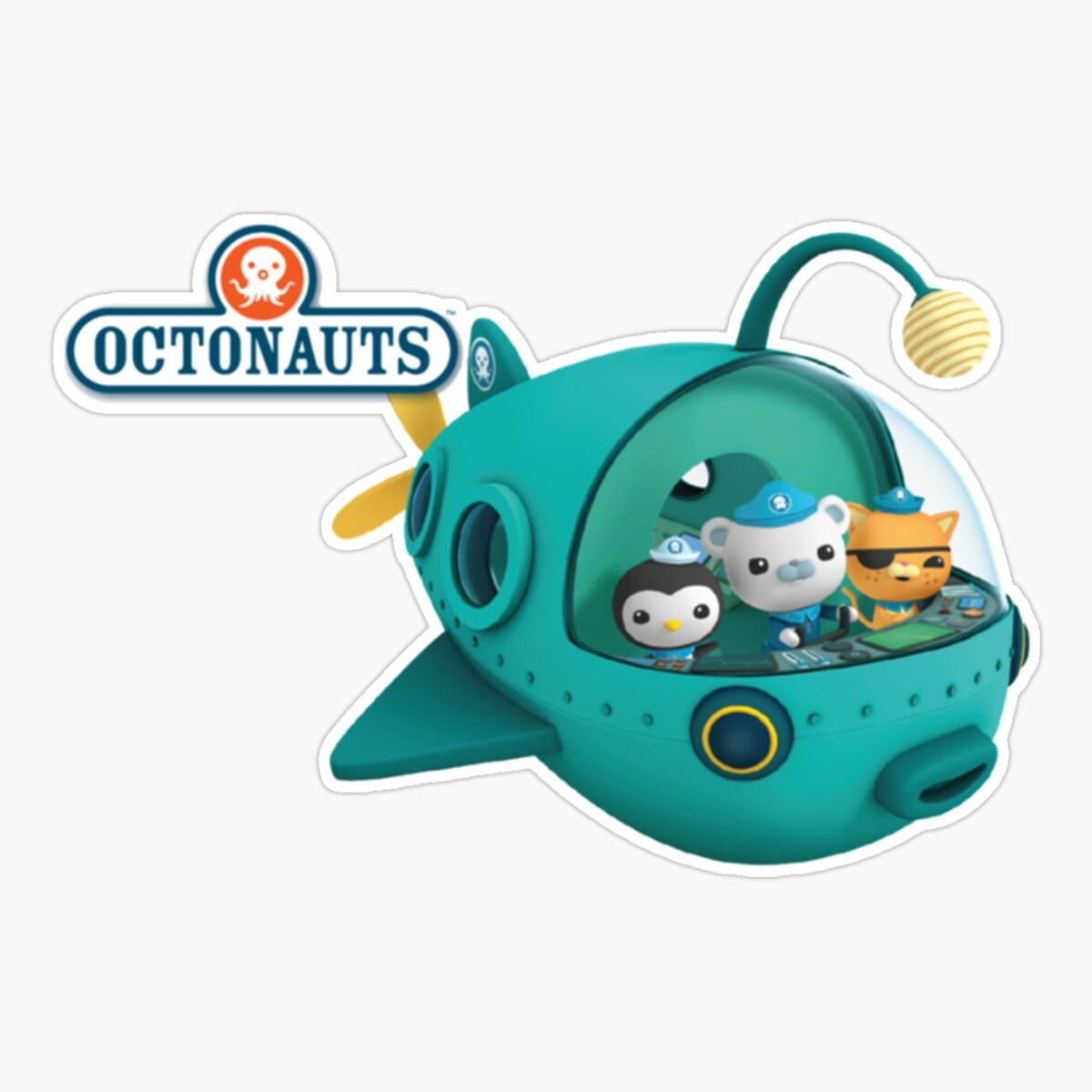 Stickly Octonauts Sticker, Phone Decal Water Bottle Stickers Car Decals ...