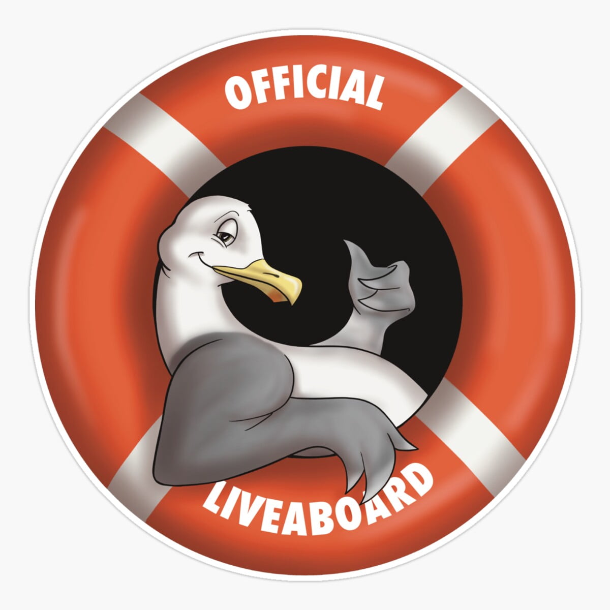 Stickly Official Liveaboard Sticker, Phone Decal Water Bottle Stickers ...
