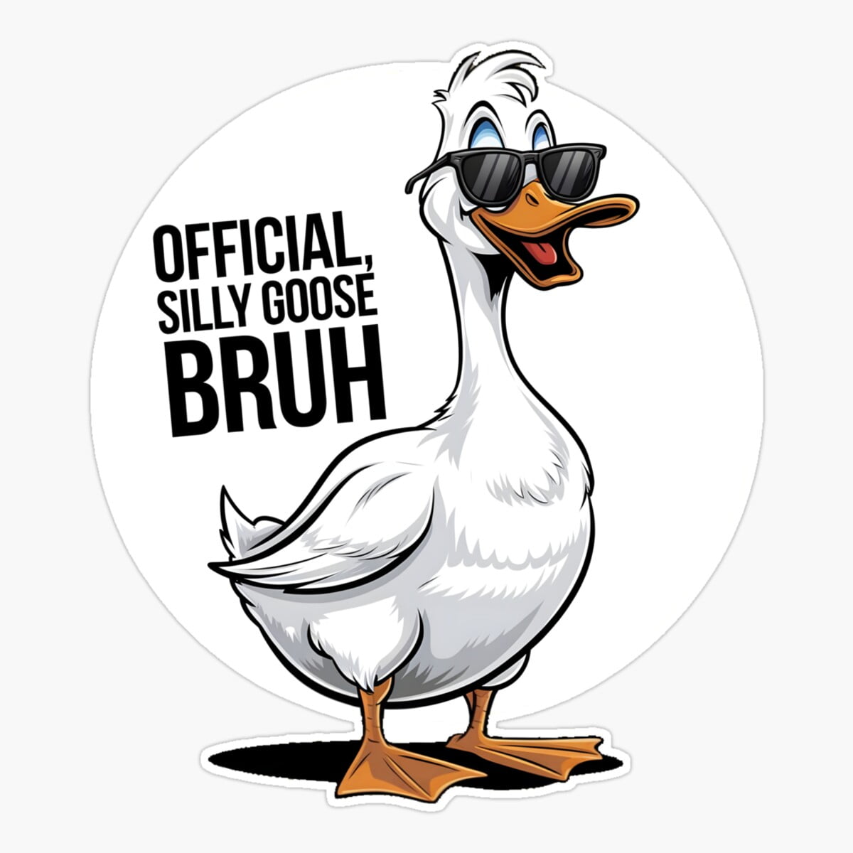 Stickly Official Silly Goose Bruh Sticker, Phone Decal Water Bottle ...