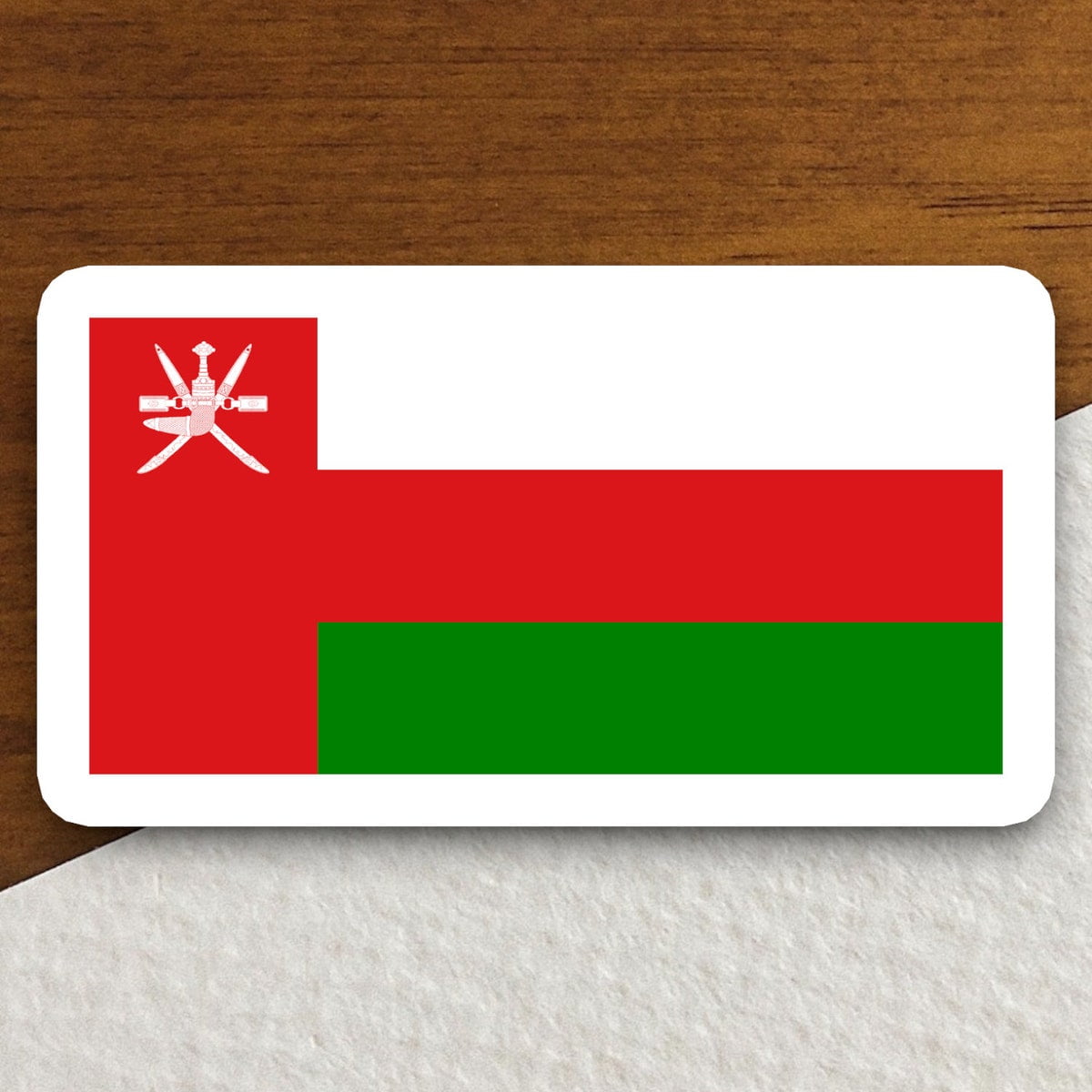 Stickly Oman Country Flag Sticker, International Country Sticker ...
