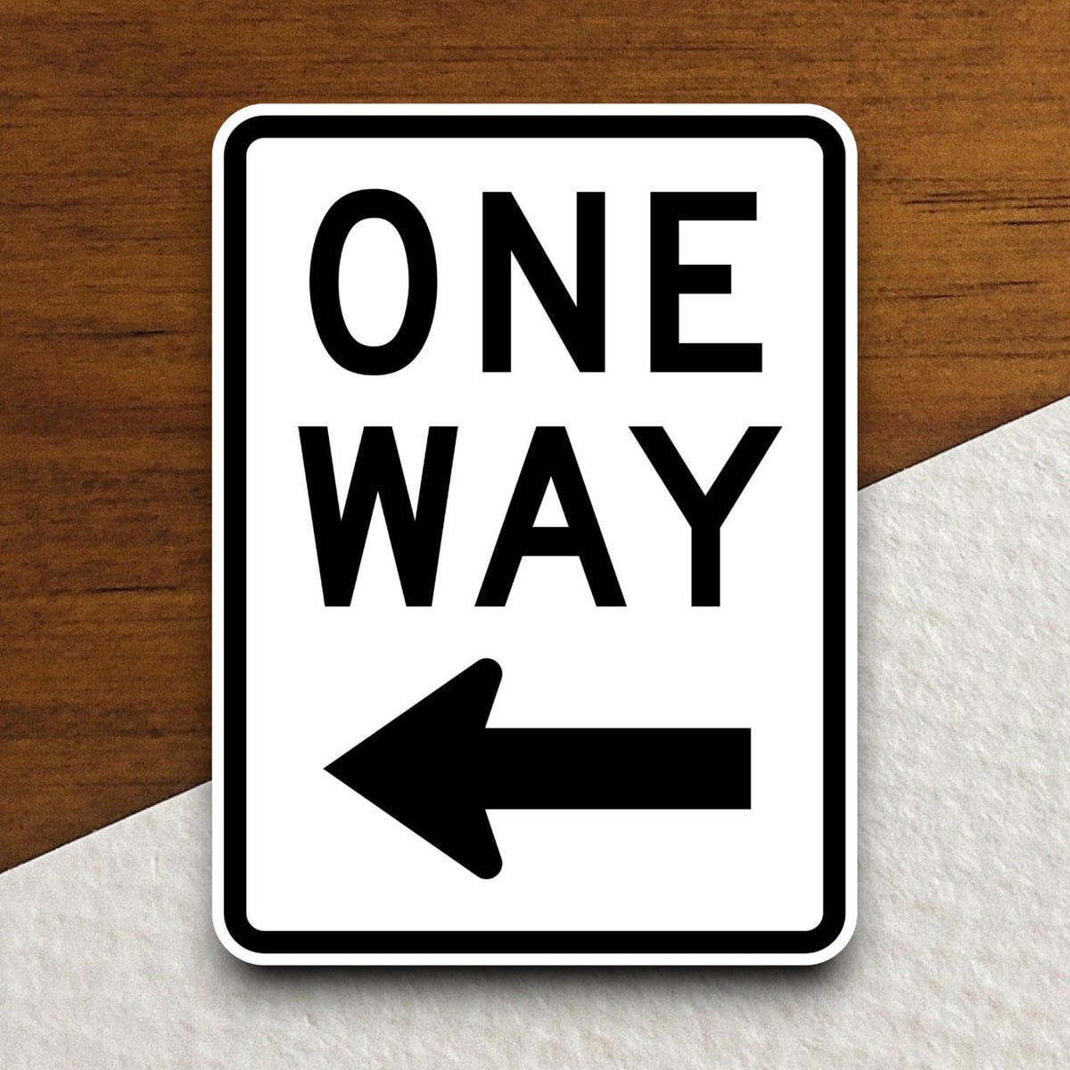 Stickly One Way Road Sign Stickers, Traffic Sticker, Road Sign ...