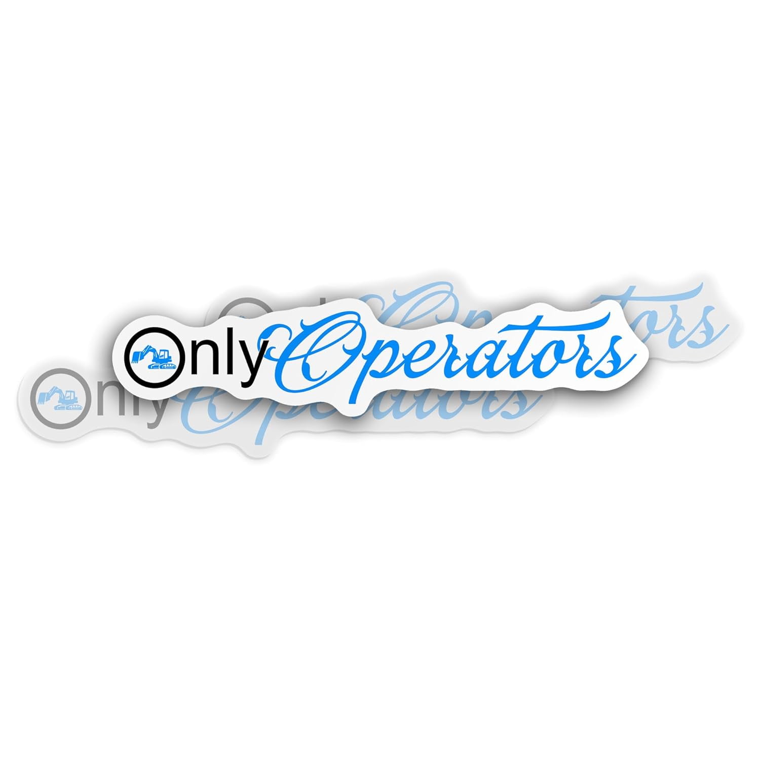 Stickly Only Operators Sticker Hard Hat Fans Die-Cut Vinyl Stickers for ...