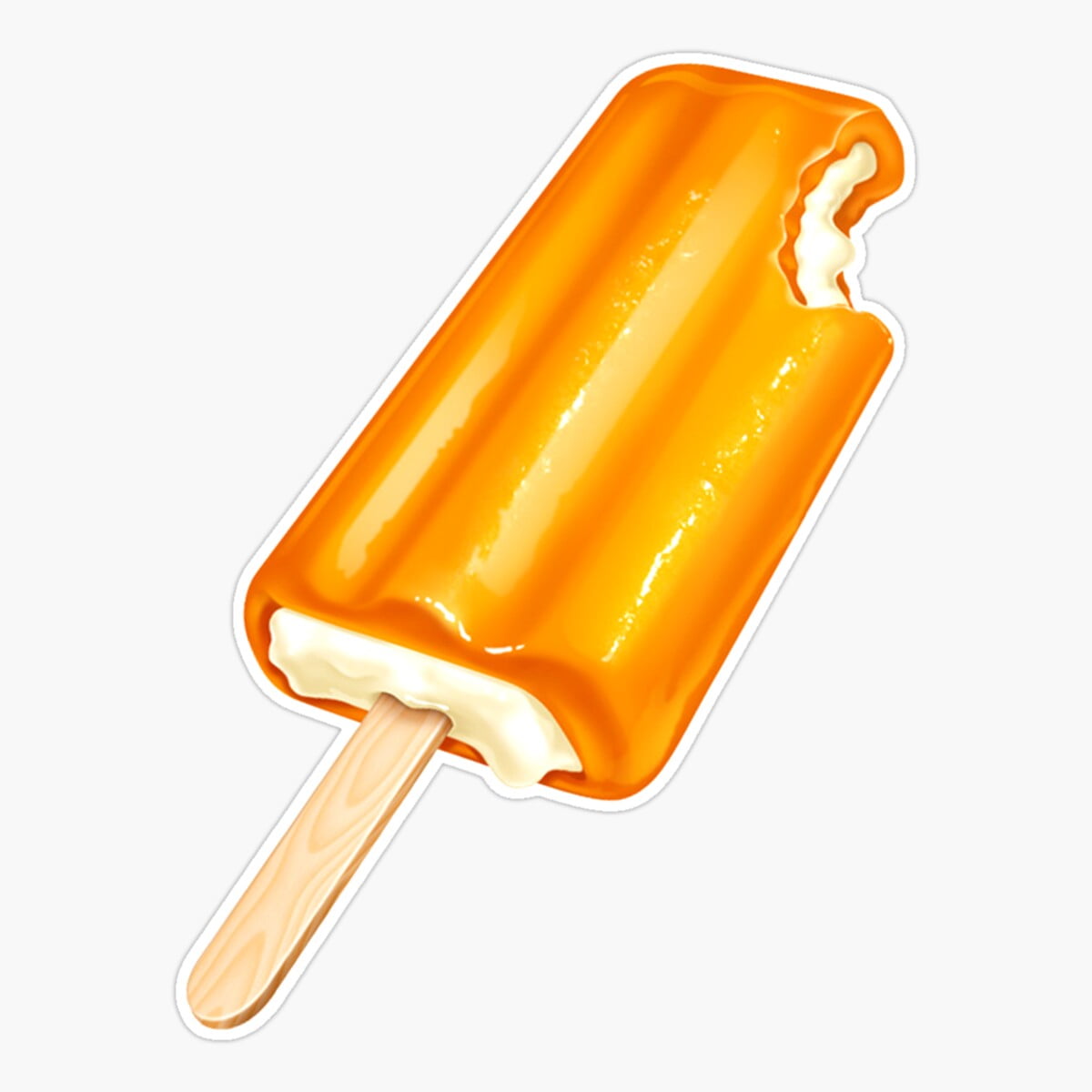 Stickly Orange Popsicle Dreamsicle Sticker, Phone Decal Water Bottle ...