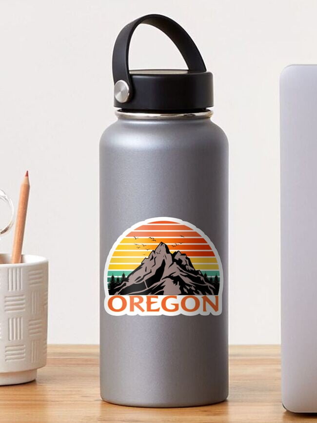 Stickly Oregon Retro State Sticker, Phone Decal Water Bottle Stickers ...