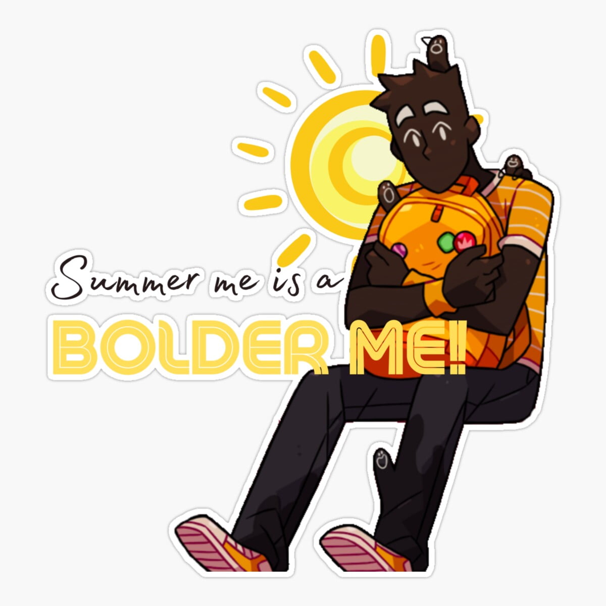 Stickly Oz Monster Camp "Summer Me Is A Bolder Me!" Sticker, Phone ...