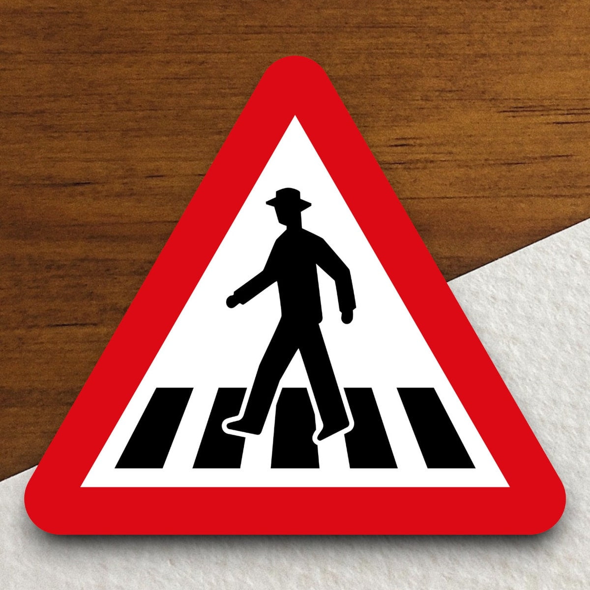 Stickly Pedestrian Crossing Road Sign Stickers, Traffic Sticker, Road ...