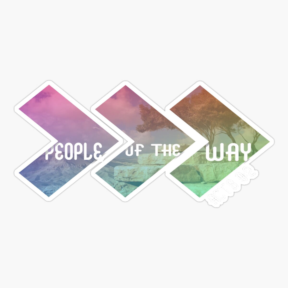 Stickly People Of The Way Sticker, Phone Decal Water Bottle Stickers ...