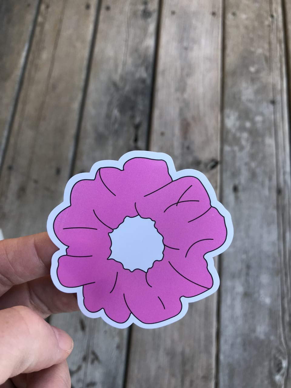Stickly Pink Scrunchie Sticker, Laptop Sticker, Water Bottle Sticker ...