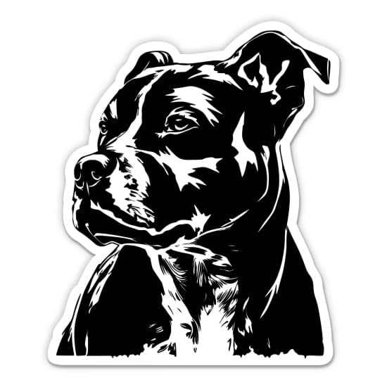 Stickly Pitbull Sticker Laptop Sticker Vinyl for Car, Phone, Water ...