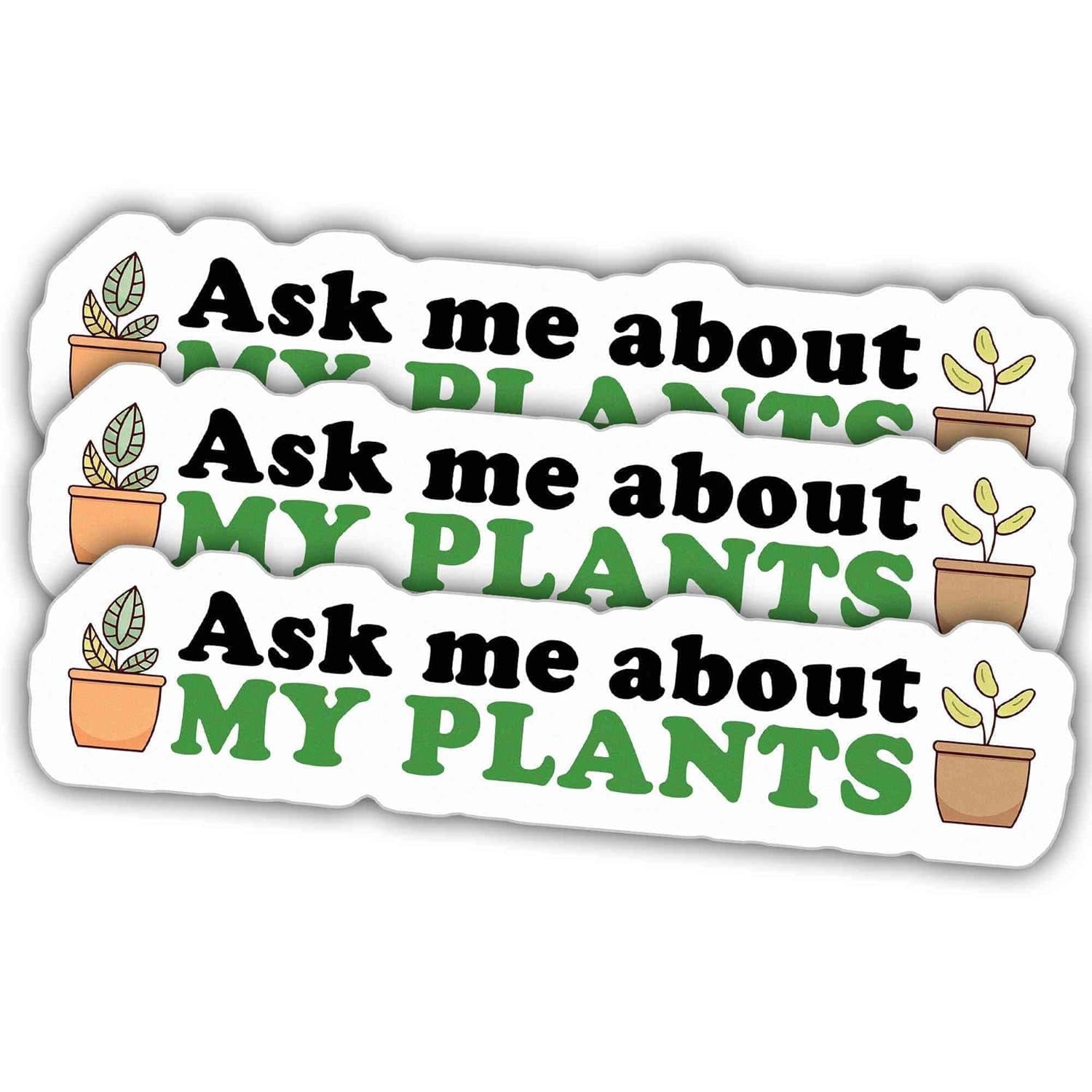 Stickly Plant Lover Stickers Gardener Decals I'm Silently Judging Your ...