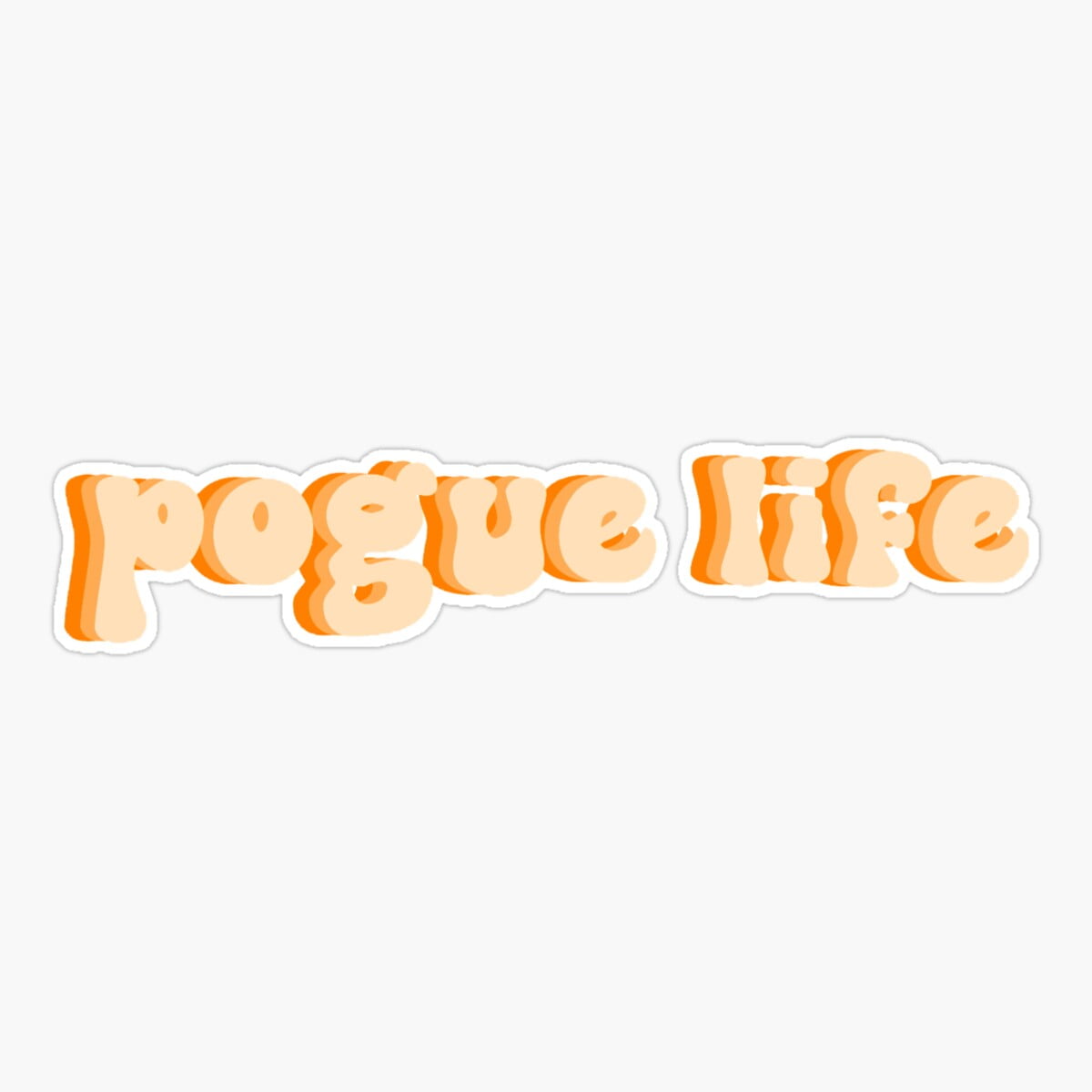 Stickly Pogue Life Outer Banks Sticker, Phone Decal Water Bottle ...