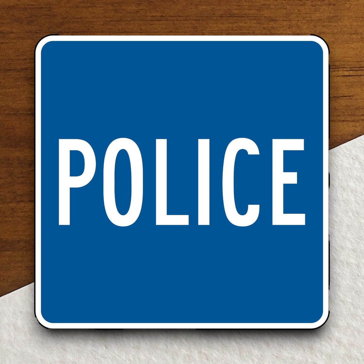 Stickly Police Road Sign Stickers, Traffic Sticker, Road Sign ...