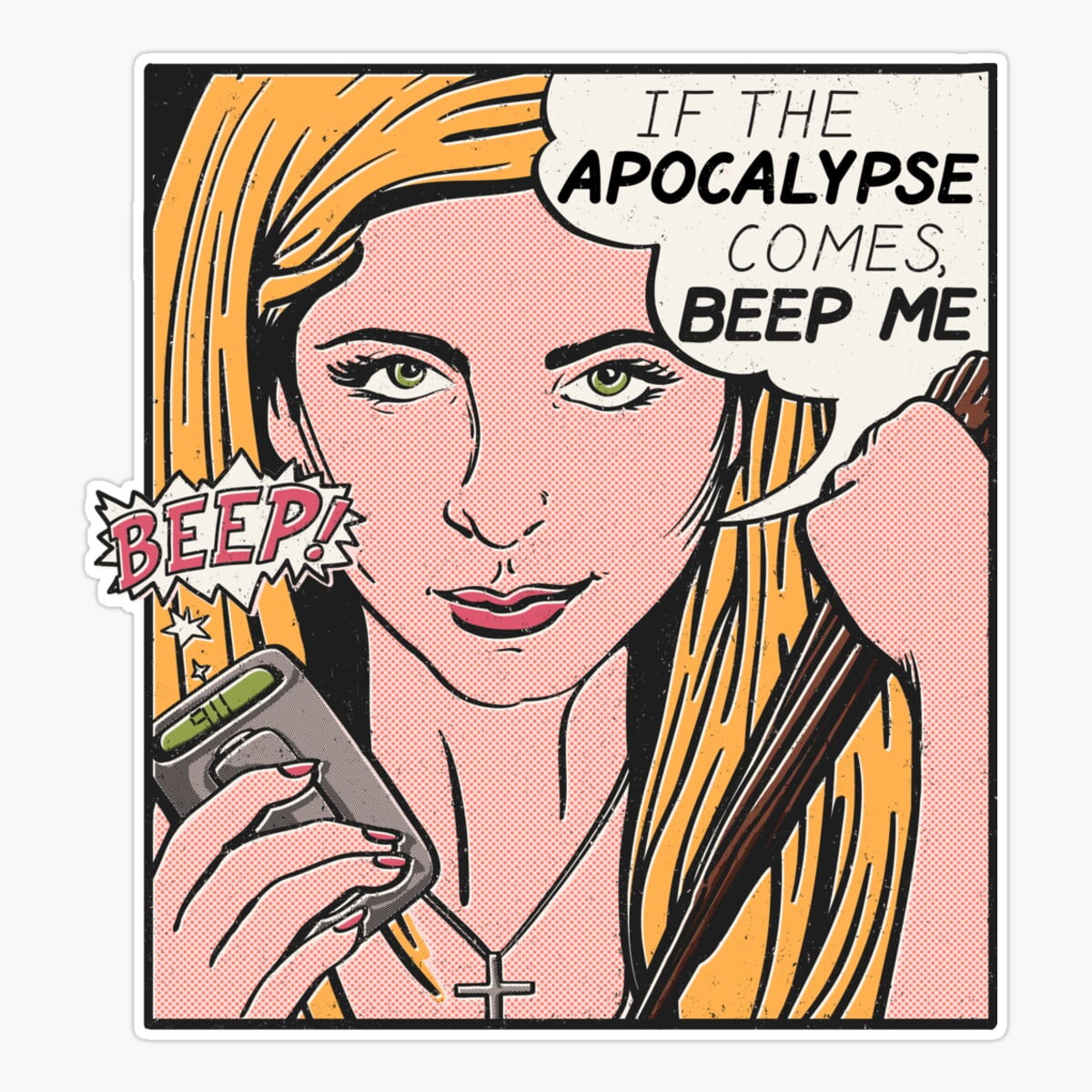 Stickly Pop Art Slayer Sticker, Phone Decal Water Bottle Stickers Car ...